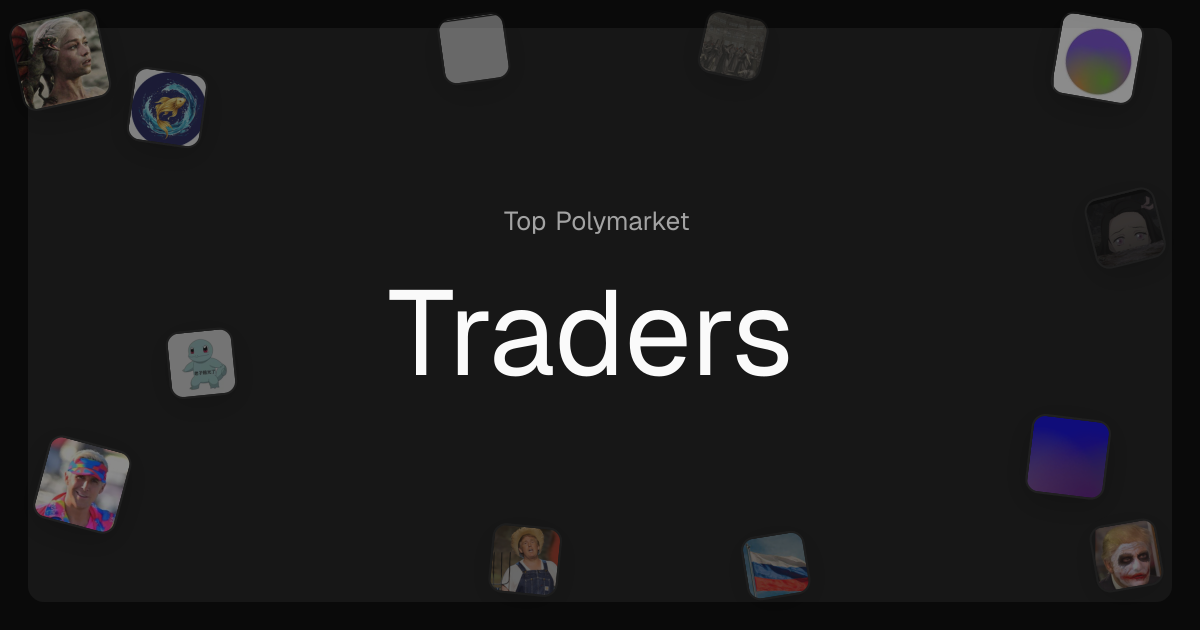 Top Polymarket Traders by PnL · Live Leaderboard